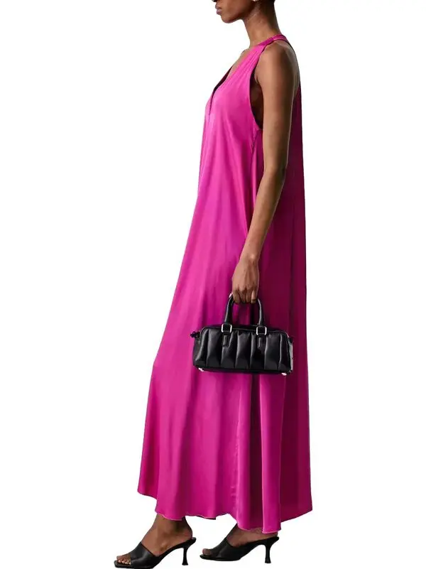 HAVEONE V-neck Sleeveless Maxi Dress - Pink