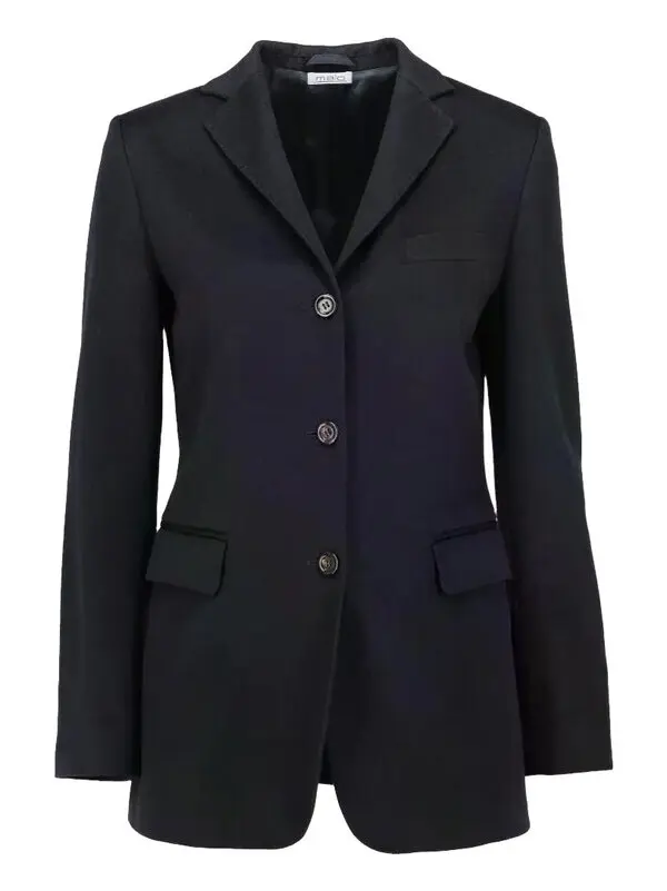 Malo Single-breasted Cashmere Jacket - Blue