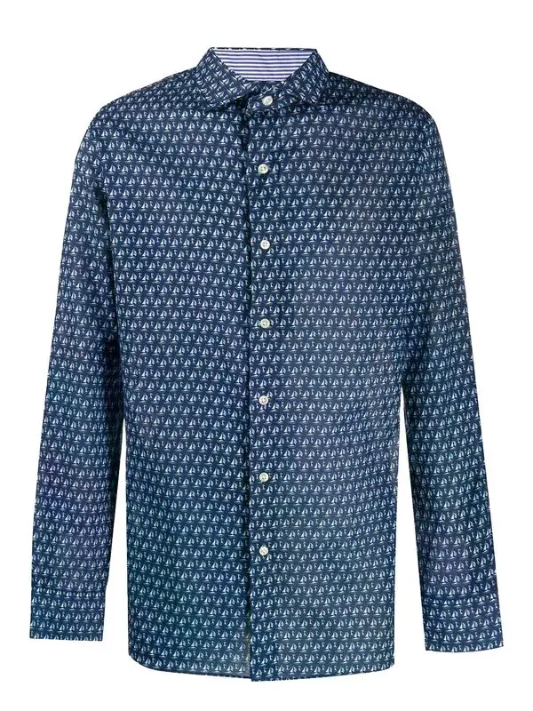 Polo Ralph Lauren Sailboat Print Shirt - Blue