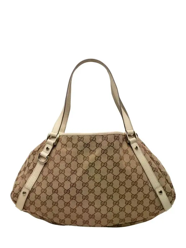 Gucci 2000-2015 Gg Canvas Abbey D Ring Tote Bag - White