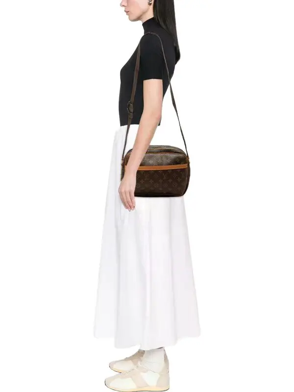 LOUIS VUITTON 1998 Monogram Reporter Pm Crossbody Bag - Brown
