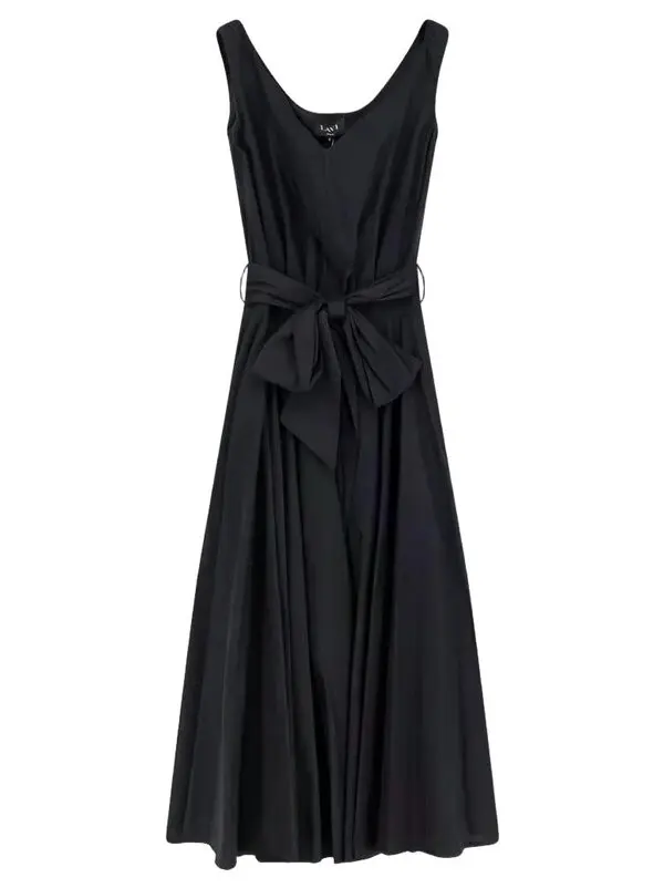 LAVI COUTURE Mambo Flared Cotton Midi Dress - Black