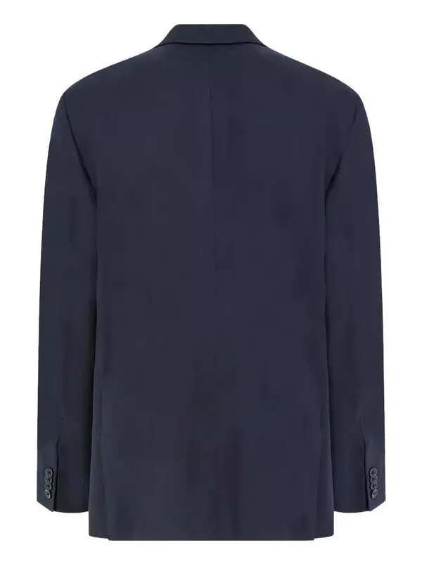 SEVEN GAUGE Double-breasted Peak-lapel Blazer - Blue