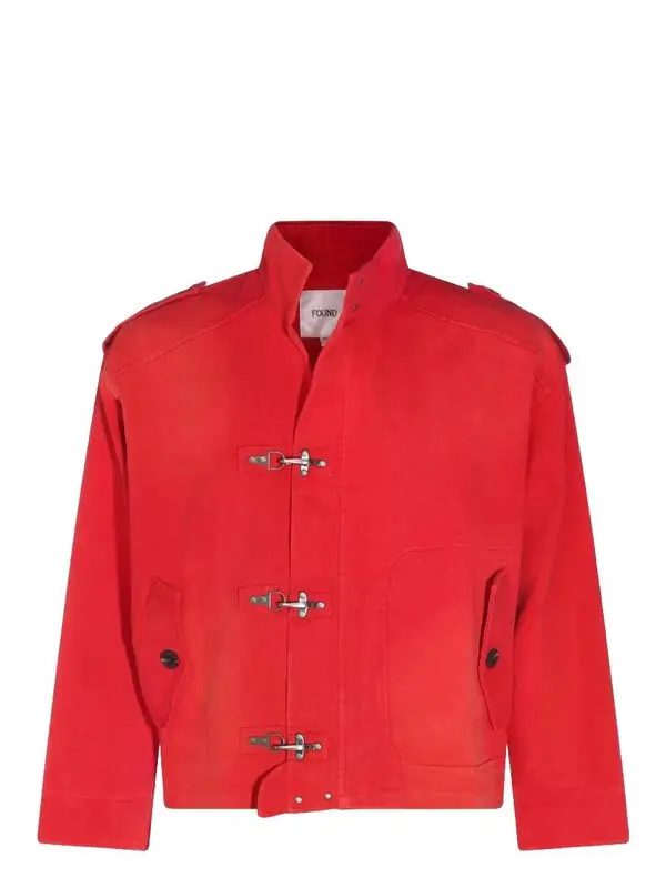 FOUND Buckle-fastening Epaulette Jacket - Red