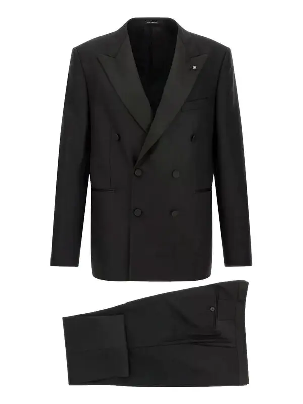 Tagliatore Bruce Double-breasted Tuxedo Suit - Black