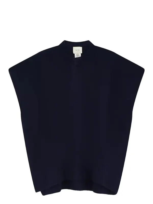 ALYSI Sleeveless Boxy-fit Sweater - Blue