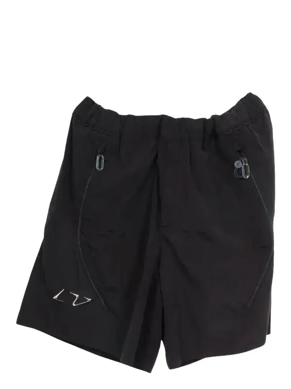 LOUIS VUITTON Logo Plaque Shorts - Black