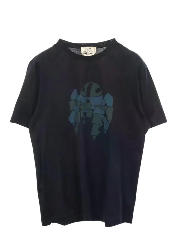 Hermès Graphic-print Cotton T-shirt - Black