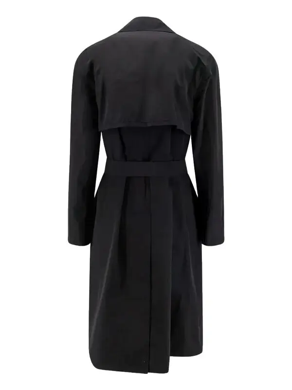 HEVO Motolese Double-breasted Trench Coat - Black