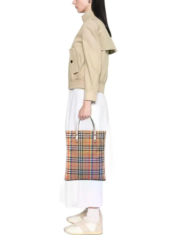 Burberry 2000-2017 House Check Canvas Rainbow Tote Bag - Neutrals