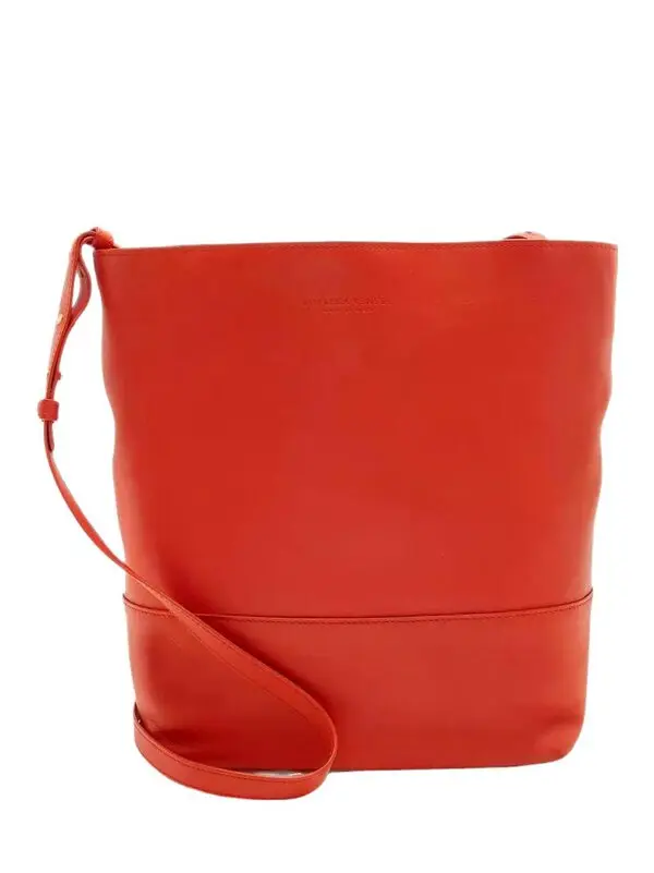 Bottega Veneta Nappa Leather Bucket Bag - Red