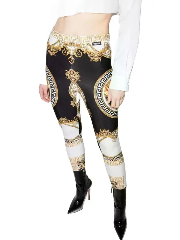 Versace La Coupe Des Dieux Leggings - Black