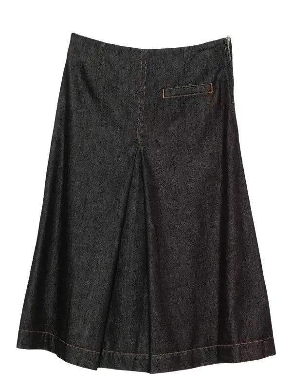 SEMICOUTURE Belted Midi Skirt - Black