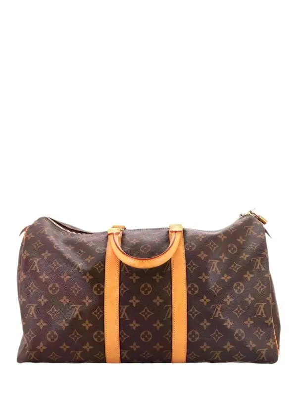 LOUIS VUITTON Keepall Bag Monogram Canvas 45 Satchel - Brown