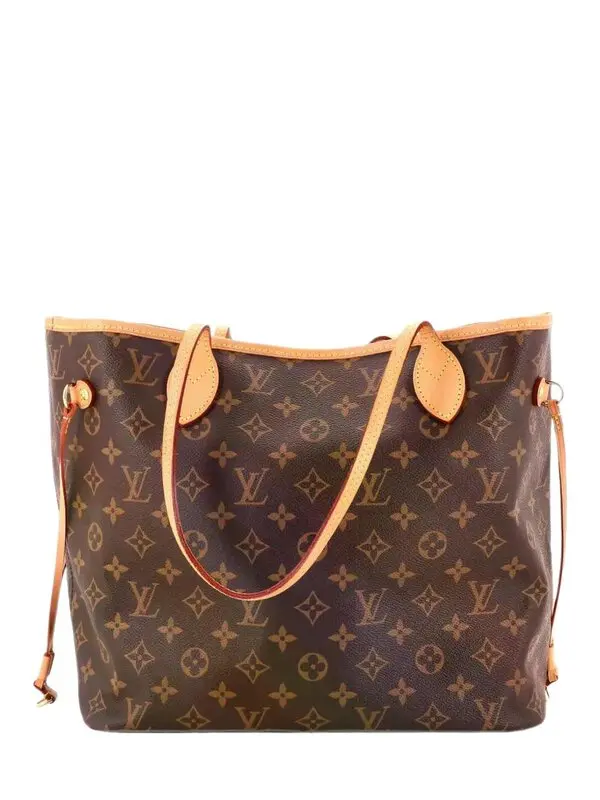 LOUIS VUITTON Neverfull Nm Monogram Canvas Mm Tote Bag - Brown