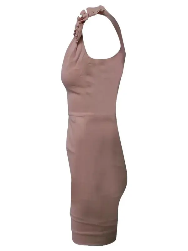 MARIO VALENTINO VINTAGE One-shoulder Rose-embellished Dress - Pink