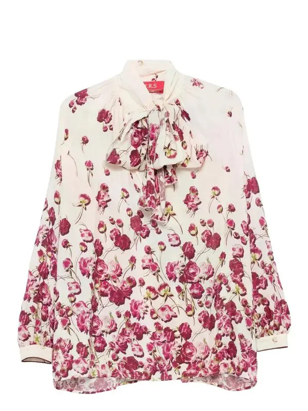F.R.S FOR RESTLESS SLEEPERS Floral-print Blouse - Neutrals