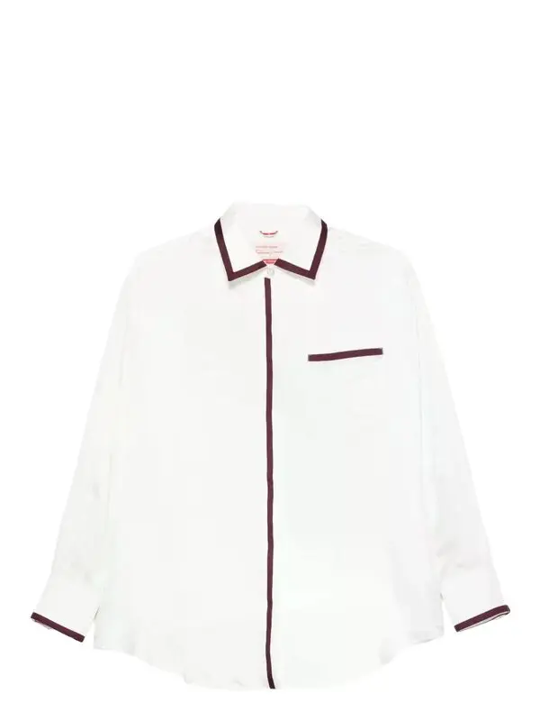 F.R.S FOR RESTLESS SLEEPERS Spread Collar Shirt With Chest Pocket - White