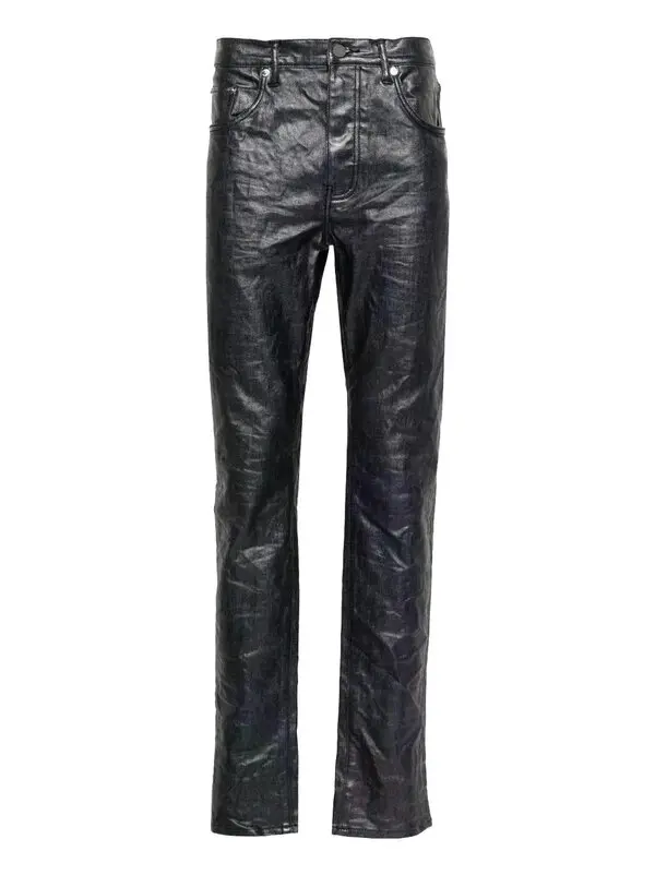 PURPLE BRAND P001 Coated Skinny Jeans - Blue