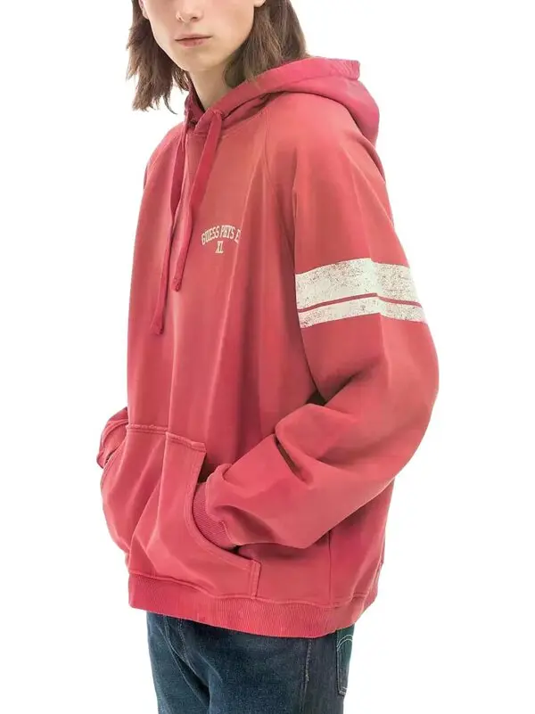 Guess Logo-print Hoodie - Red