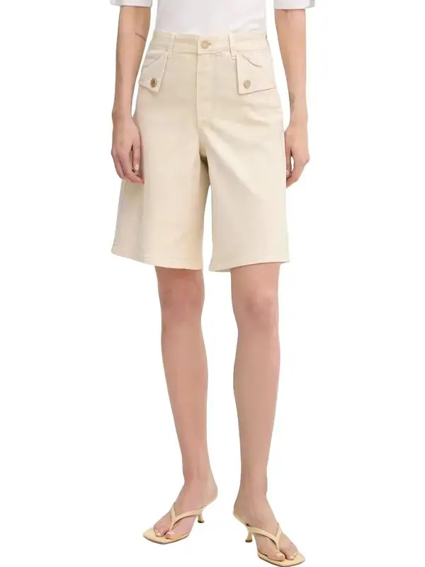 Joseph Ribkoff Button-detail Pocket-patch Shorts - Neutrals