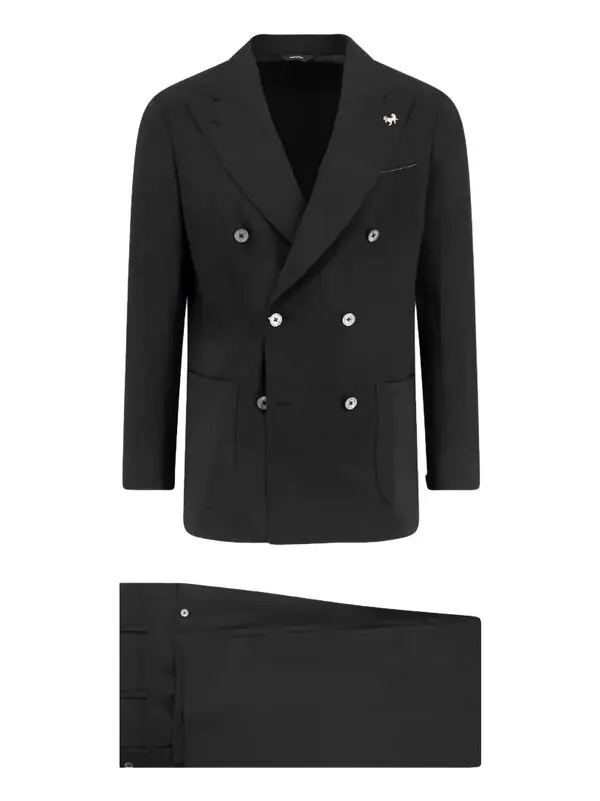 TOMBOLINI Double-breasted Suit - Black
