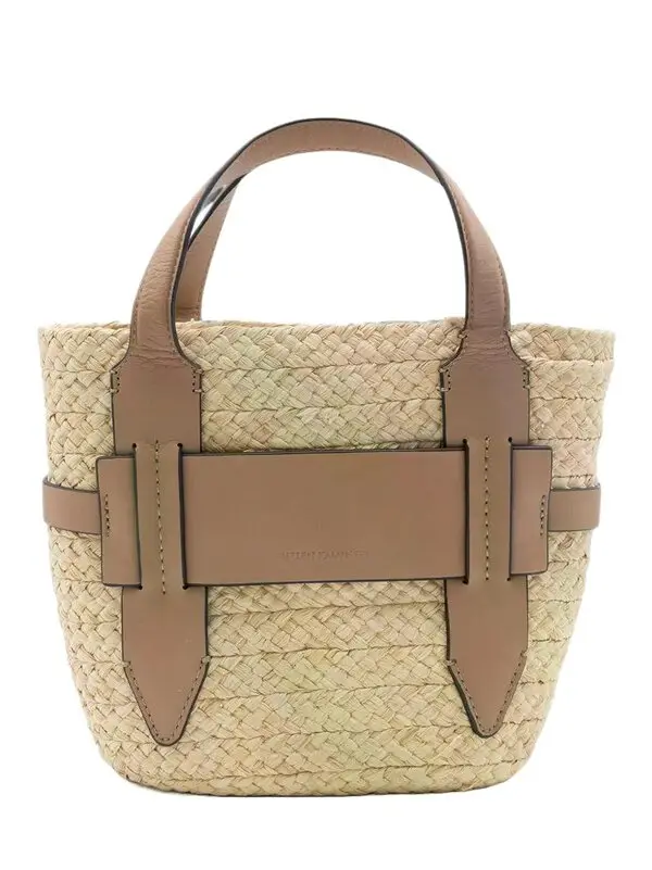 Helen Kaminski Lipari S Woven Leather-trim Tote Bag - Neutrals
