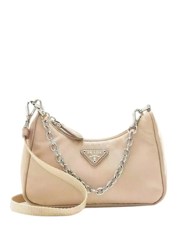 Prada Tessuto Re-edition Crossbody Bag - Brown