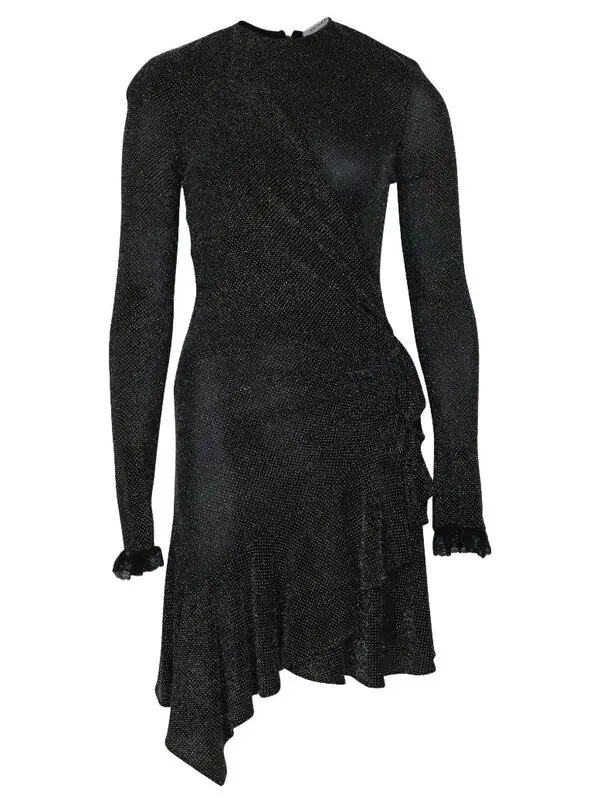 Philosophy Di Lorenzo Serafini Ruffled Asymmetric Dress - Black