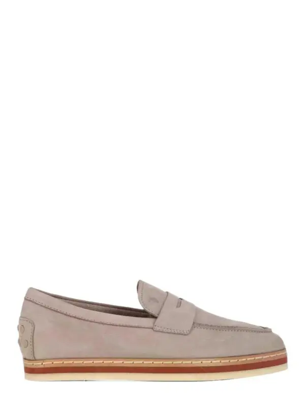 TOD'S Gommino Penny Loafers - Grey