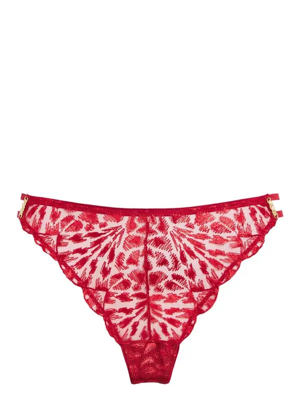 AUBADE Cotton Crazy In Love Tanga - Red