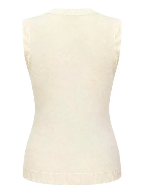 REFORMATION Marta Scoop-neck Sweater - Neutrals