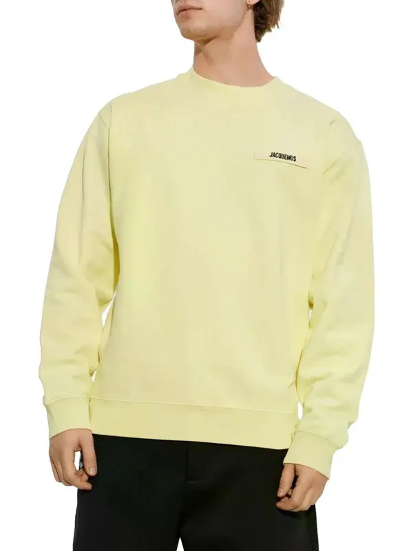 Jacquemus Logo-patch Sweater - Yellow