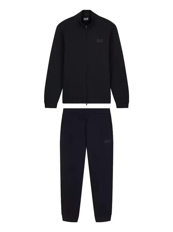 EA7 Natural Ventus 7 Cotton Blend Tracksuit - Black