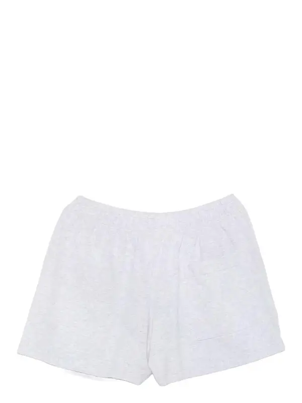 SPORTY & RICH Logo-embroidered Track Shorts - Grey