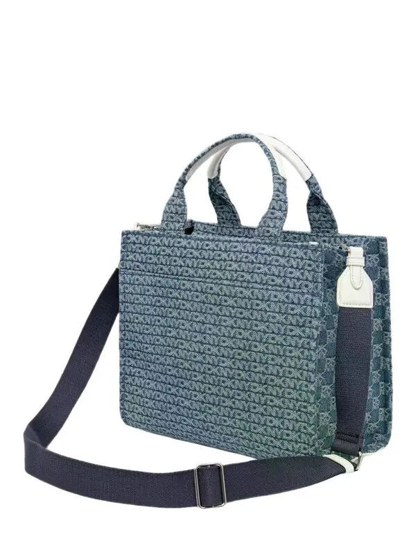 Dkny Logo-plaque Tote Bag - Blue