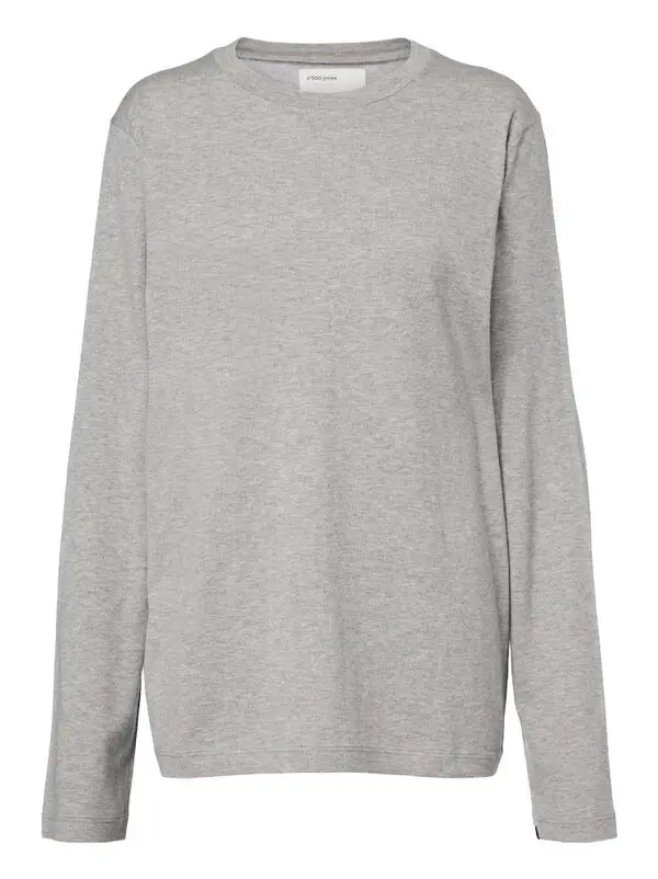 Extreme Cashmere N°500 Jones Cotton And Cashmere Top - Grey