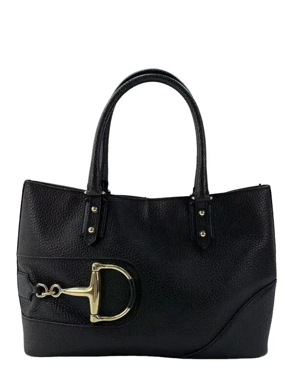 Gucci 2010s Horsebit Tote Bag - Black
