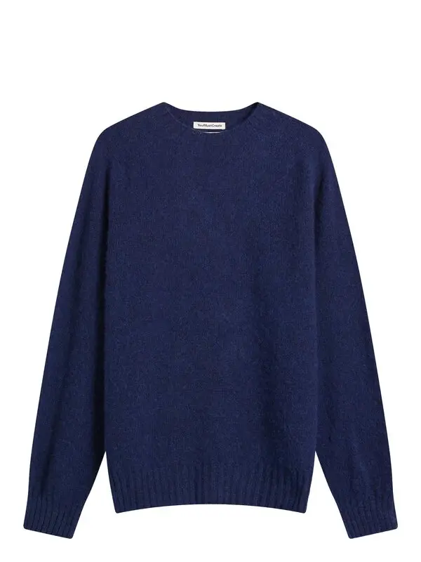You Must Create Crew Neck Jumper - Blue