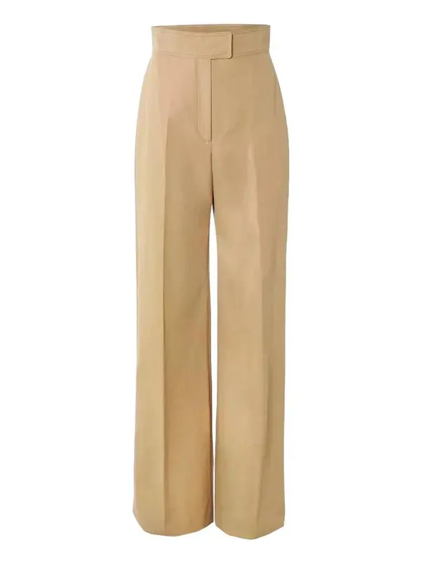 Carolina Herrera Gabardine Wide-leg Diane Pants - Neutrals