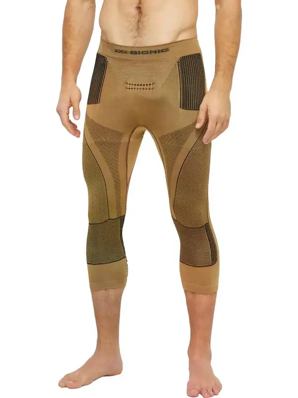 X-BIONIC Panelled Cropped Leggings - Brown