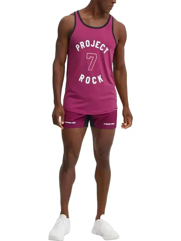 Under Armour Project Rock Mesh Badge Of Honor Vest - Pink