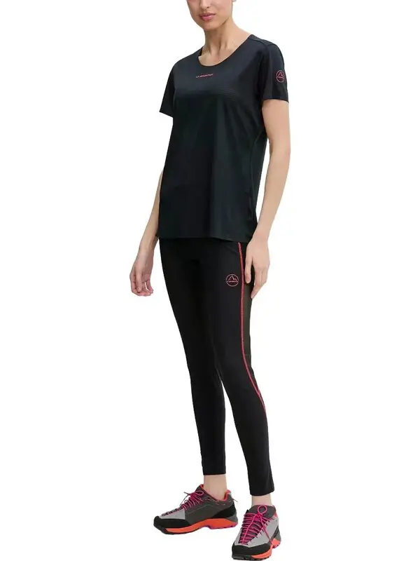 LA SPORTIVA Logo-print Short-sleeve T-shirt - Black
