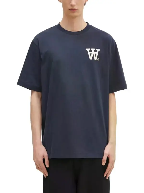 Wood Wood Asa Logo T-shirt - Blue
