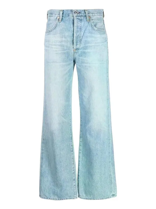 Citizens Of Humanity Wide-leg Organic Cotton Jeans - Blue