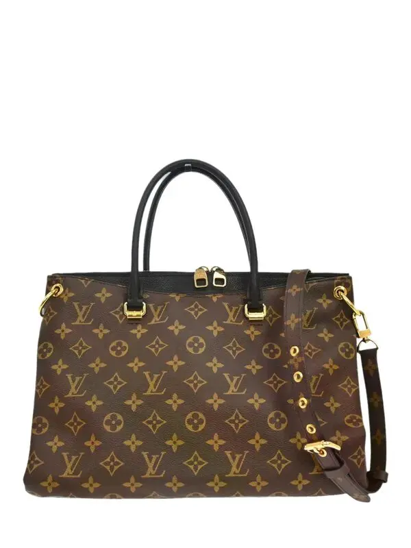 LOUIS VUITTON 2010-2020s Mm Pallas Monogram Tote Bag - Brown