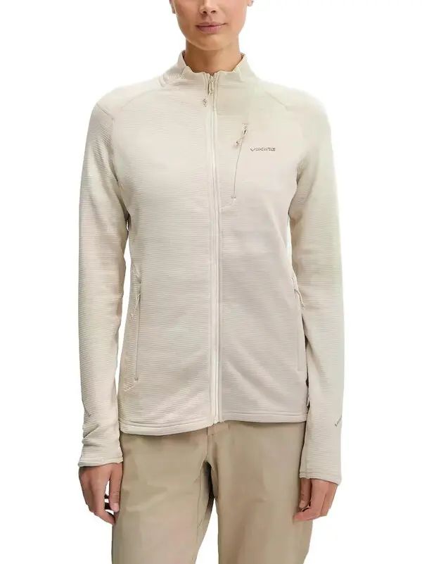 VIKING Birger Zip-up Ribbed Jacket - Neutrals