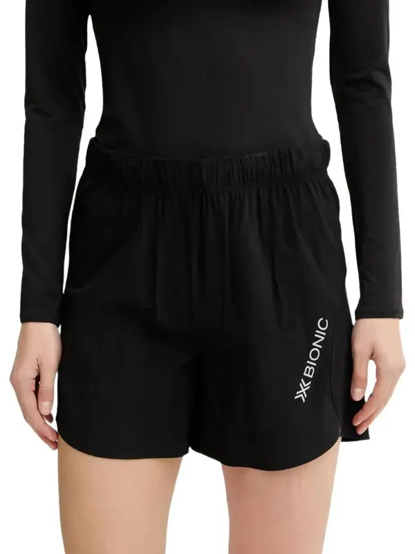 X-BIONIC Logo-print Elasticated Shorts - Black