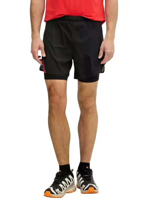 LA SPORTIVA Flow 5 Logo-print Layered Shorts - Black
