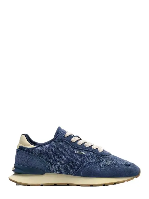HOFF City Textured Suede Panelled Sneakers - Blue